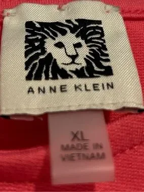 Anne Klein | Tops | Anne Klein Hot Pink Sweetheart Neck Puffy Short ...